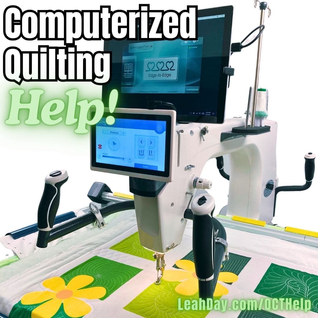 Computer Quilting Machine Videos - Quilters CreativeTouch 6 – LeahDay.com