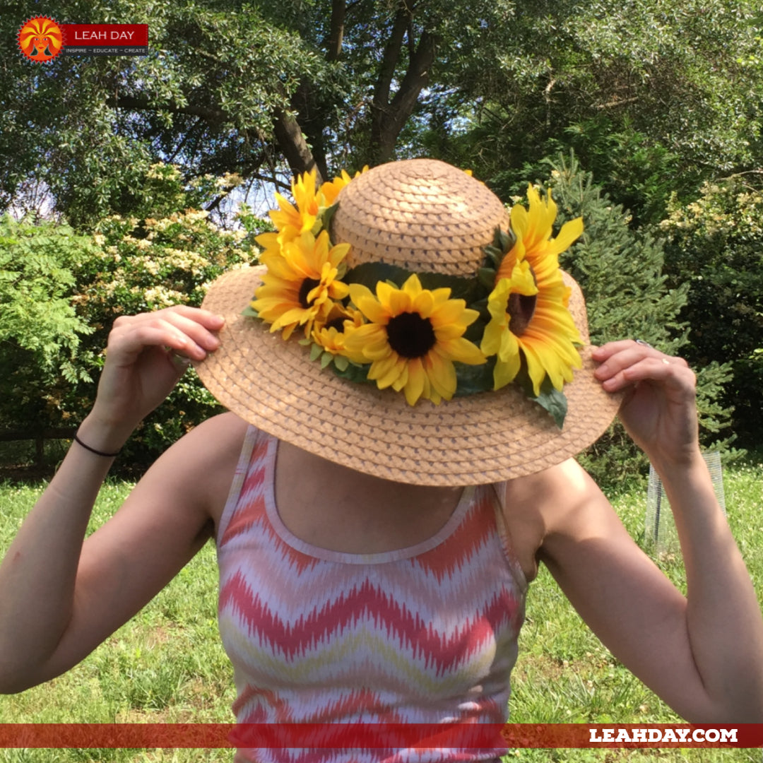 How to Make a Sunflower Hat – LeahDay.com