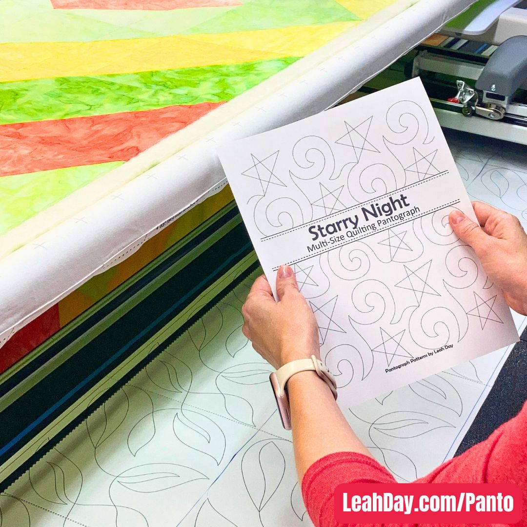 Pantograph Quilting Patterns for Home Machines and Longarms – LeahDay.com