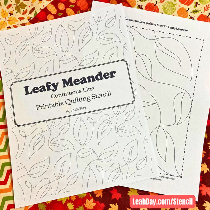 Printable Quilting Stencils - Paper Quilt Stencil – LeahDay.com