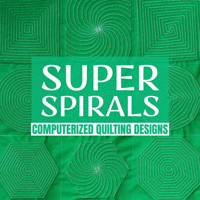 Super Spirals 12 Computerized Quilting Designs – LeahDay.com